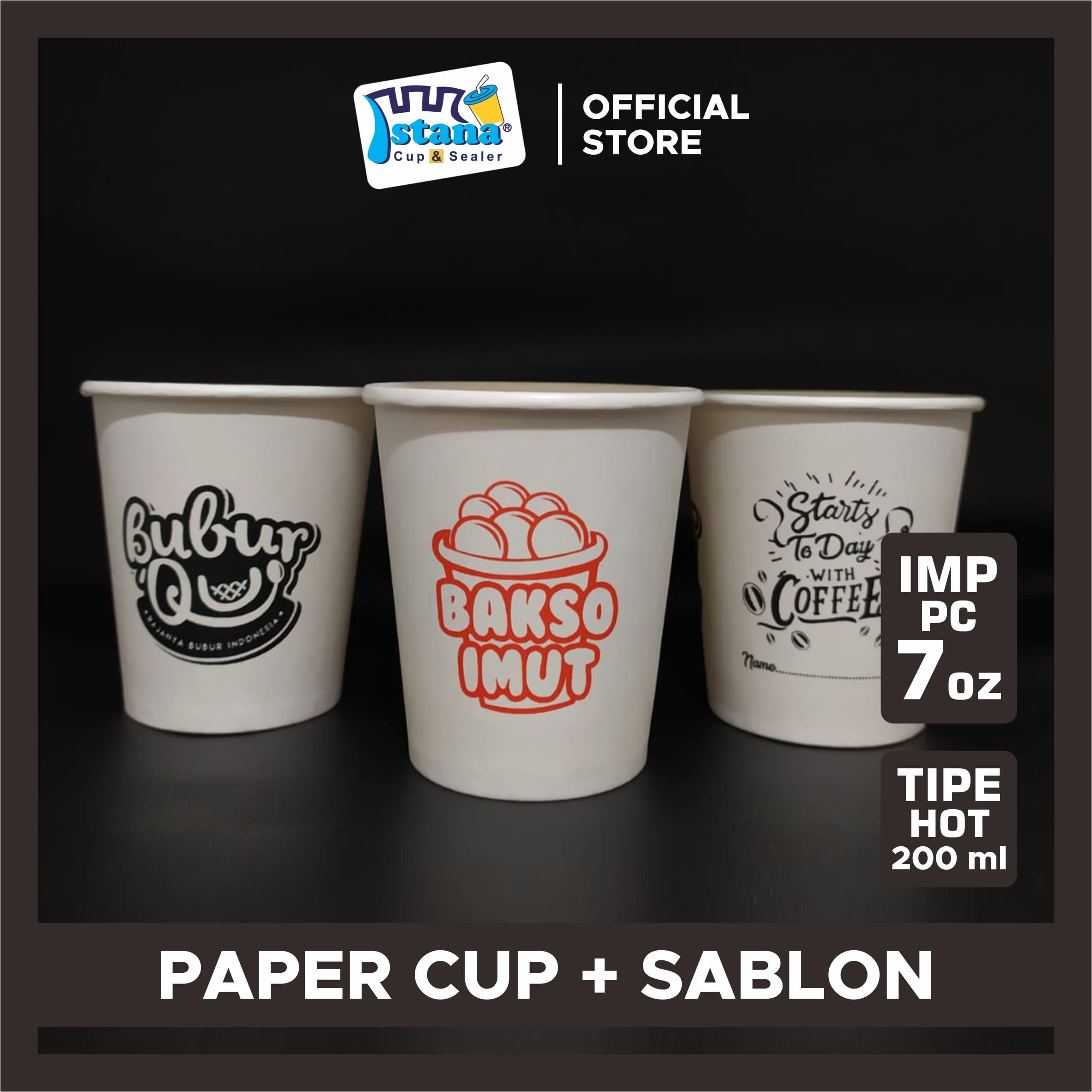 Sablon Paper Cup – Istana Cup Sealer