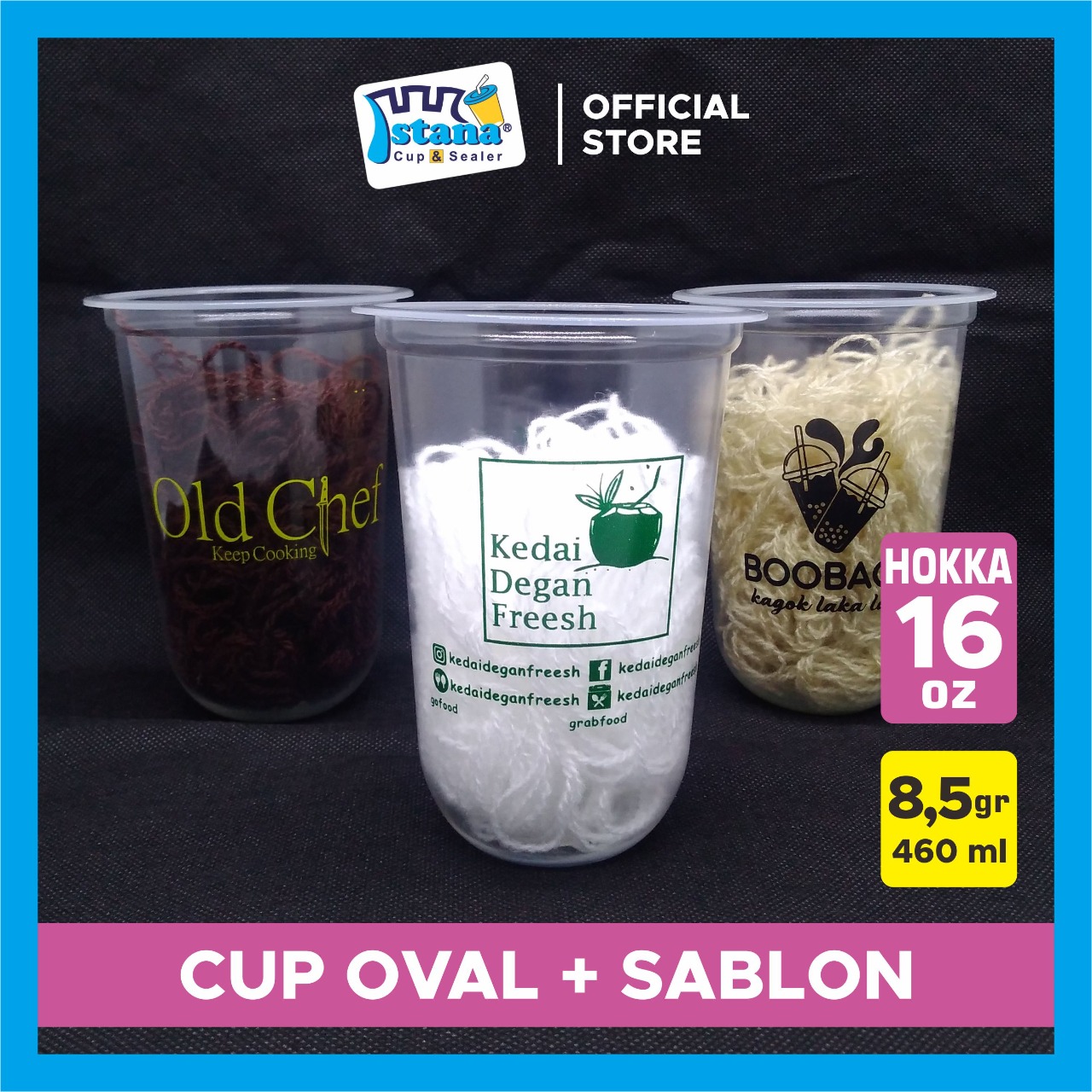 Sablon Cup Plastik Oval – Istana Cup Sealer